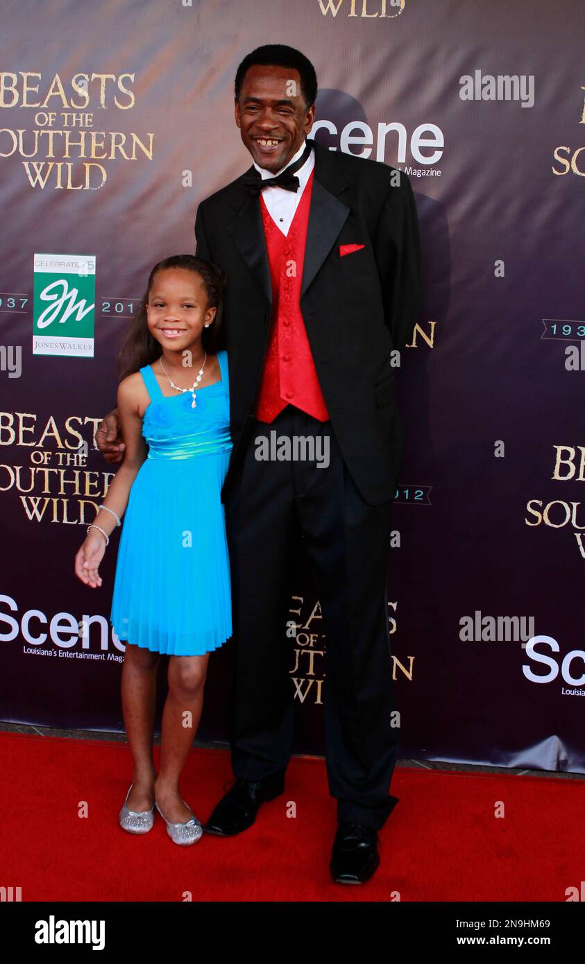 Actress Quvenzhané Wallis and actor Dwight Henry, first time actors who ...