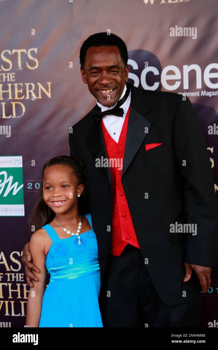 Actress Quvenzhané Wallis and actor Dwight Henry, first time actors who ...