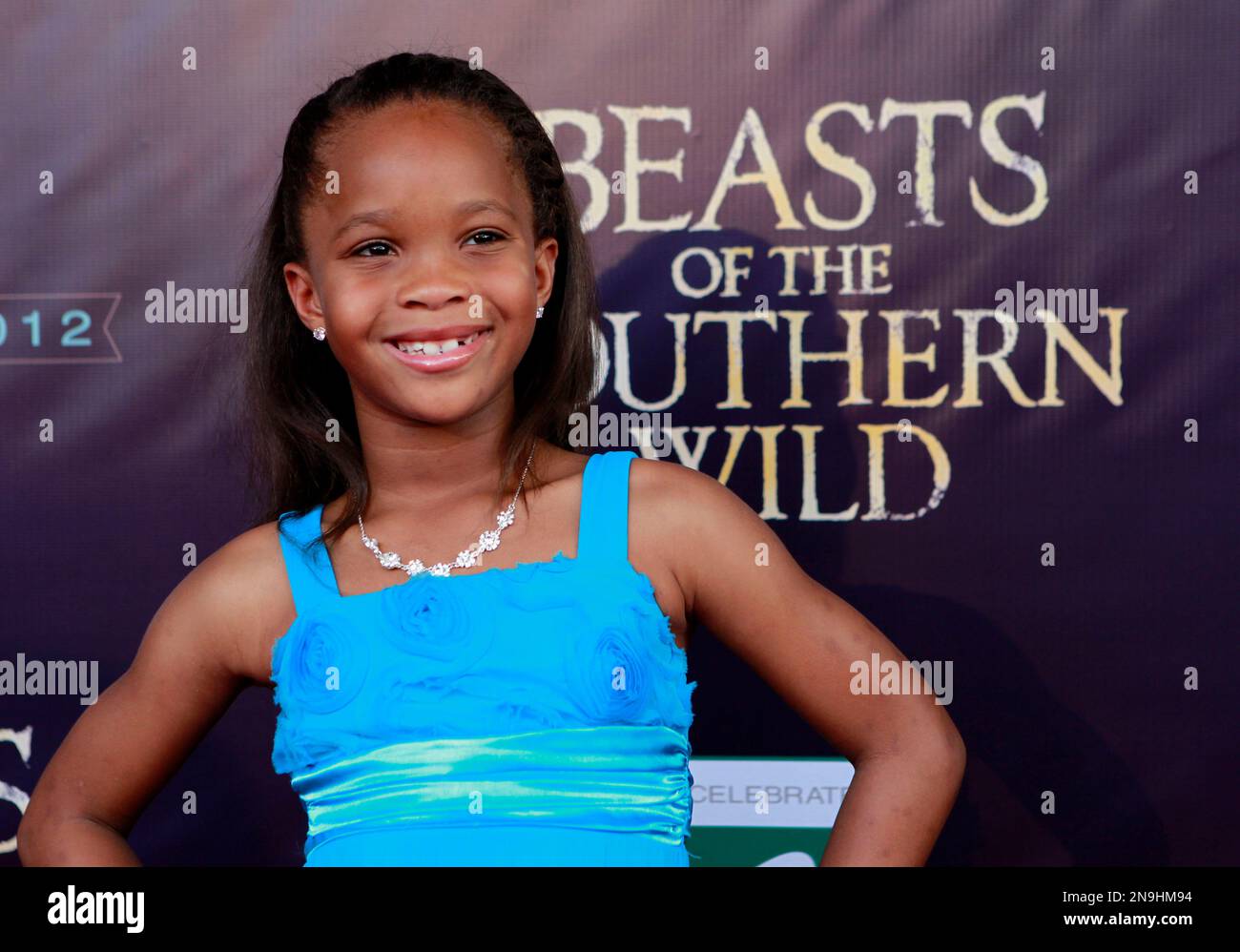 Child actress Quvenzhané Wallis, who plays the starring roles in the ...