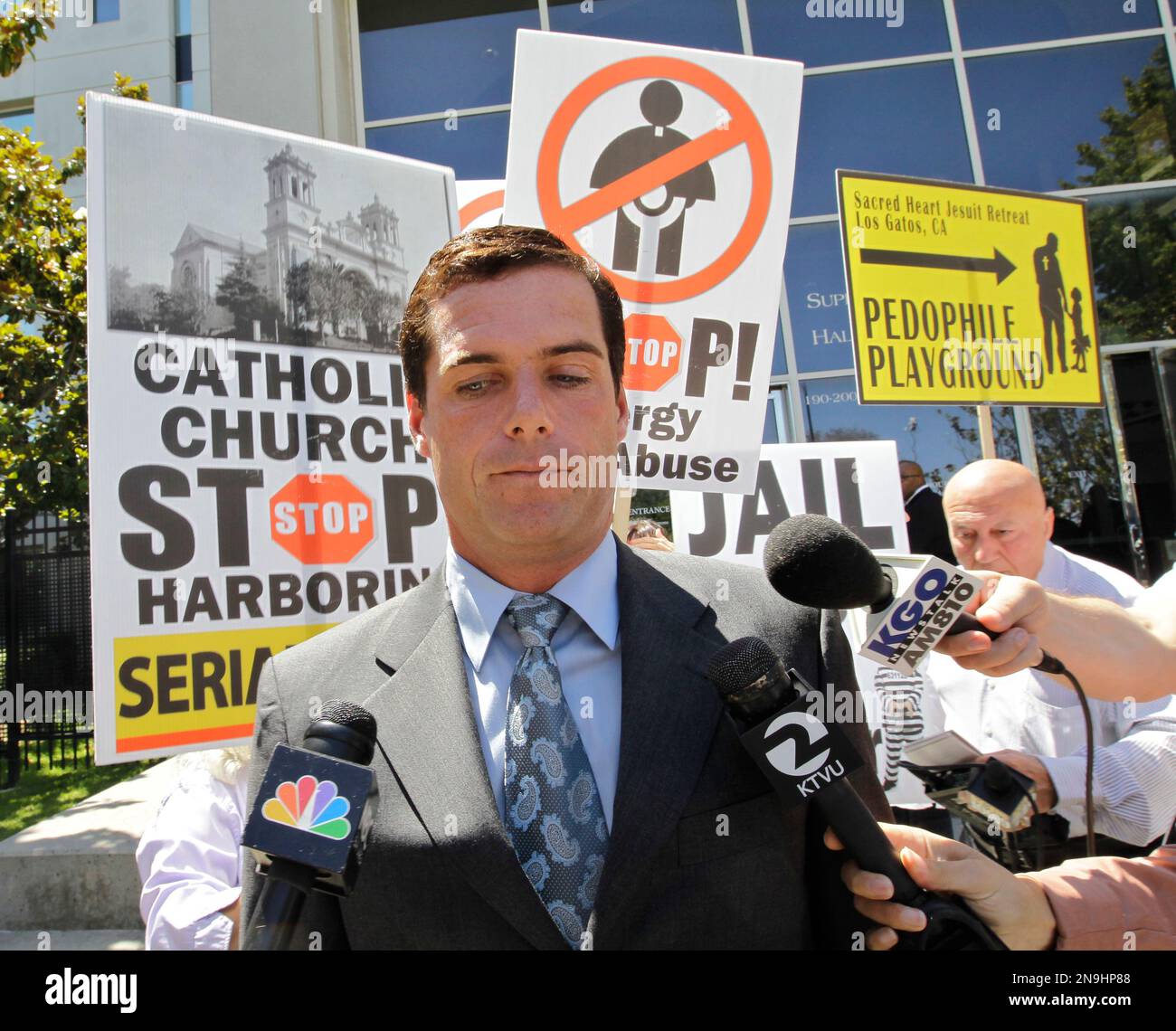 William Lynch leaves a San Jose, Calif., courthouse with supporters in ...