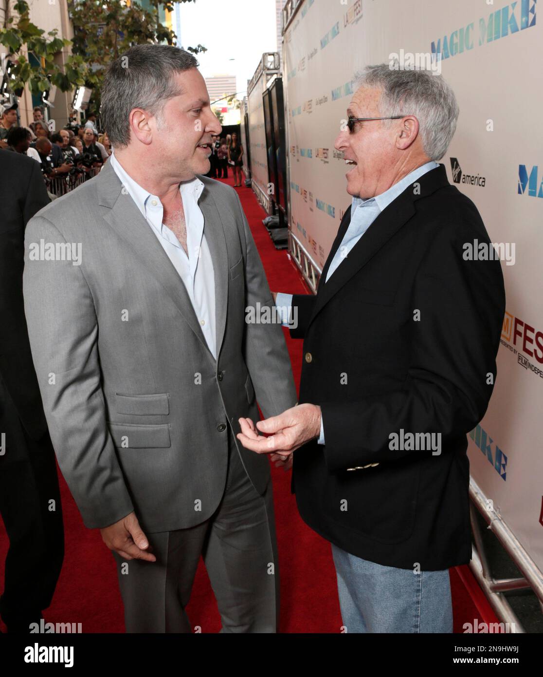 Producer Gregory Jacobs (L) and Warner Bros. Pictures Distribution ...