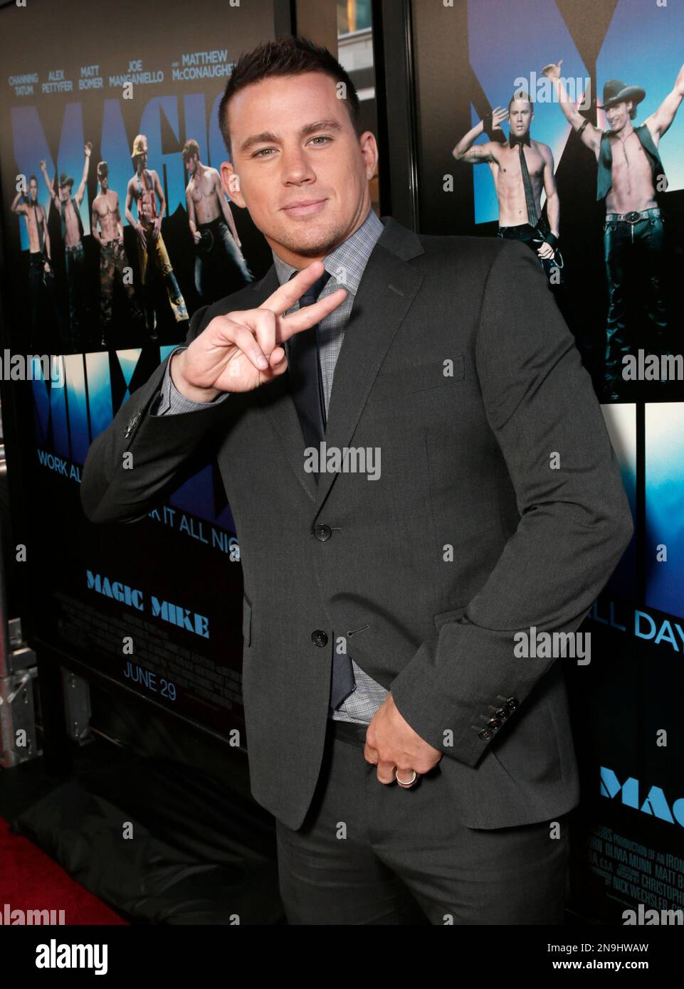Actor Channing Tatum attends the premiere of "Magic Mike" at Regal ...