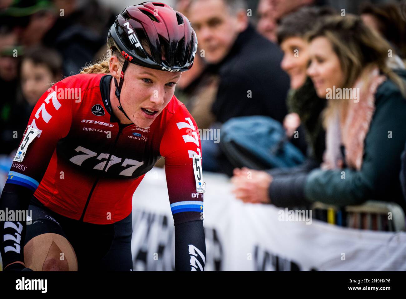 Dutch Annemarie Worst pictured in action during the women's elite race ...