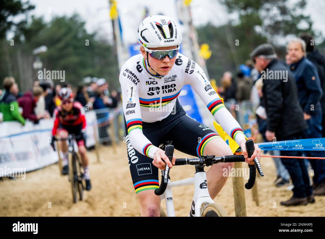 Dutch Fem Van Empel pictured in action during the women's elite race of ...