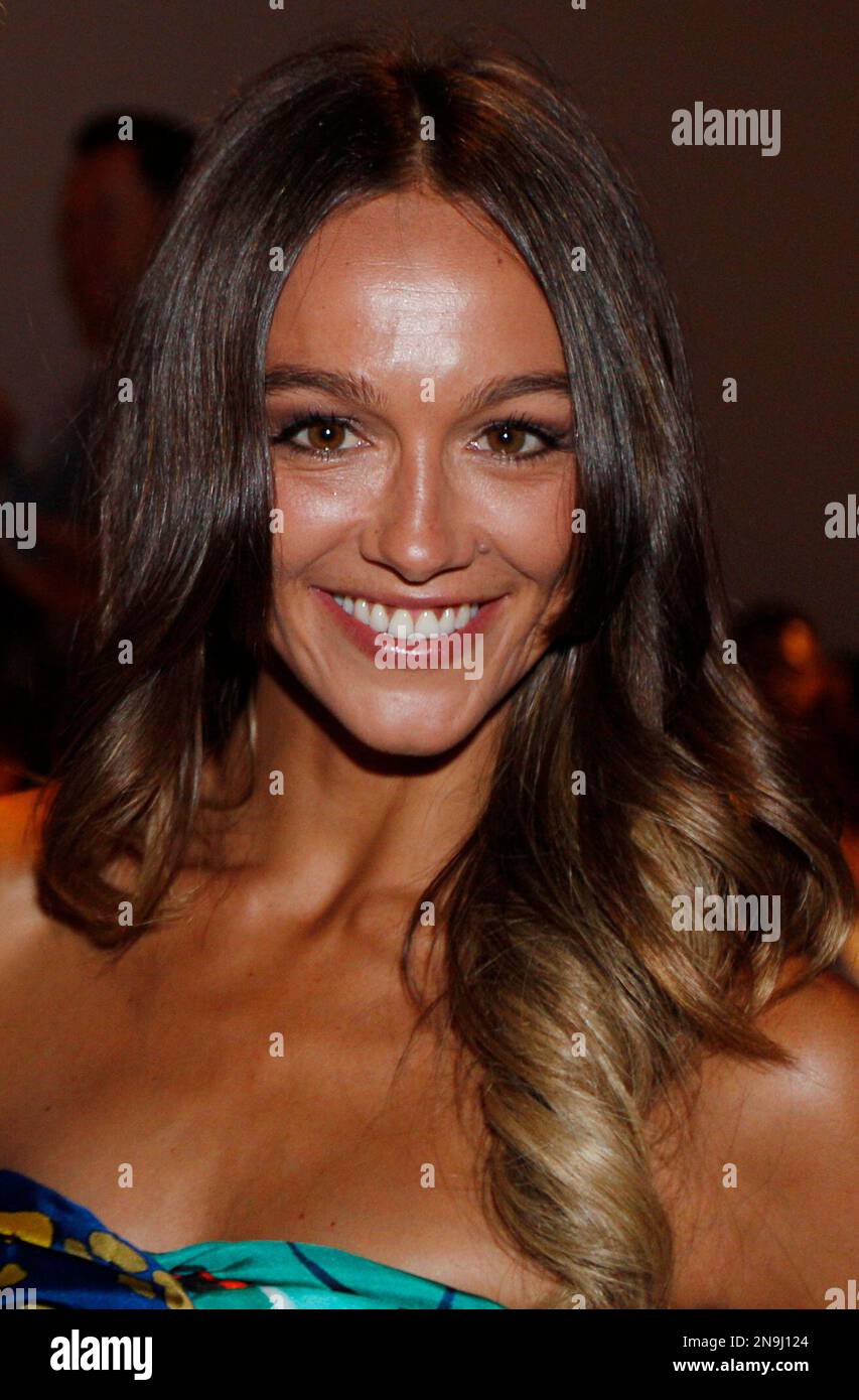 Australian model and actress Sharni Vinson attends the Salvatore ...