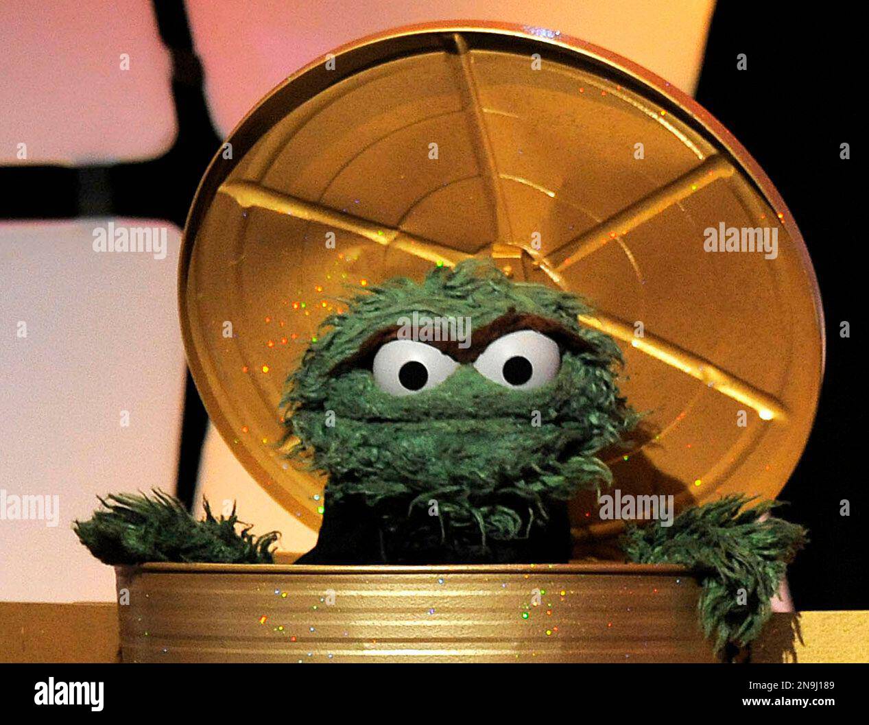 Oscar the Grouch appears onstage at the 39th Annual Daytime Emmy Awards ...