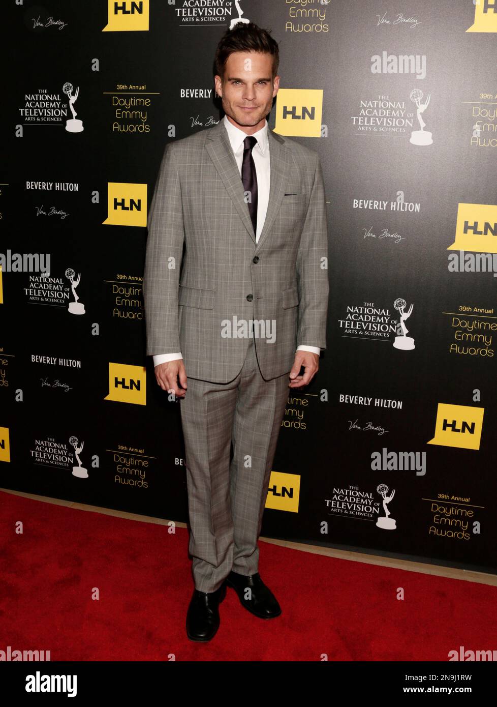 Greg Rikaart arrives at the 39th Annual Daytime Emmy Awards on HLN at ...