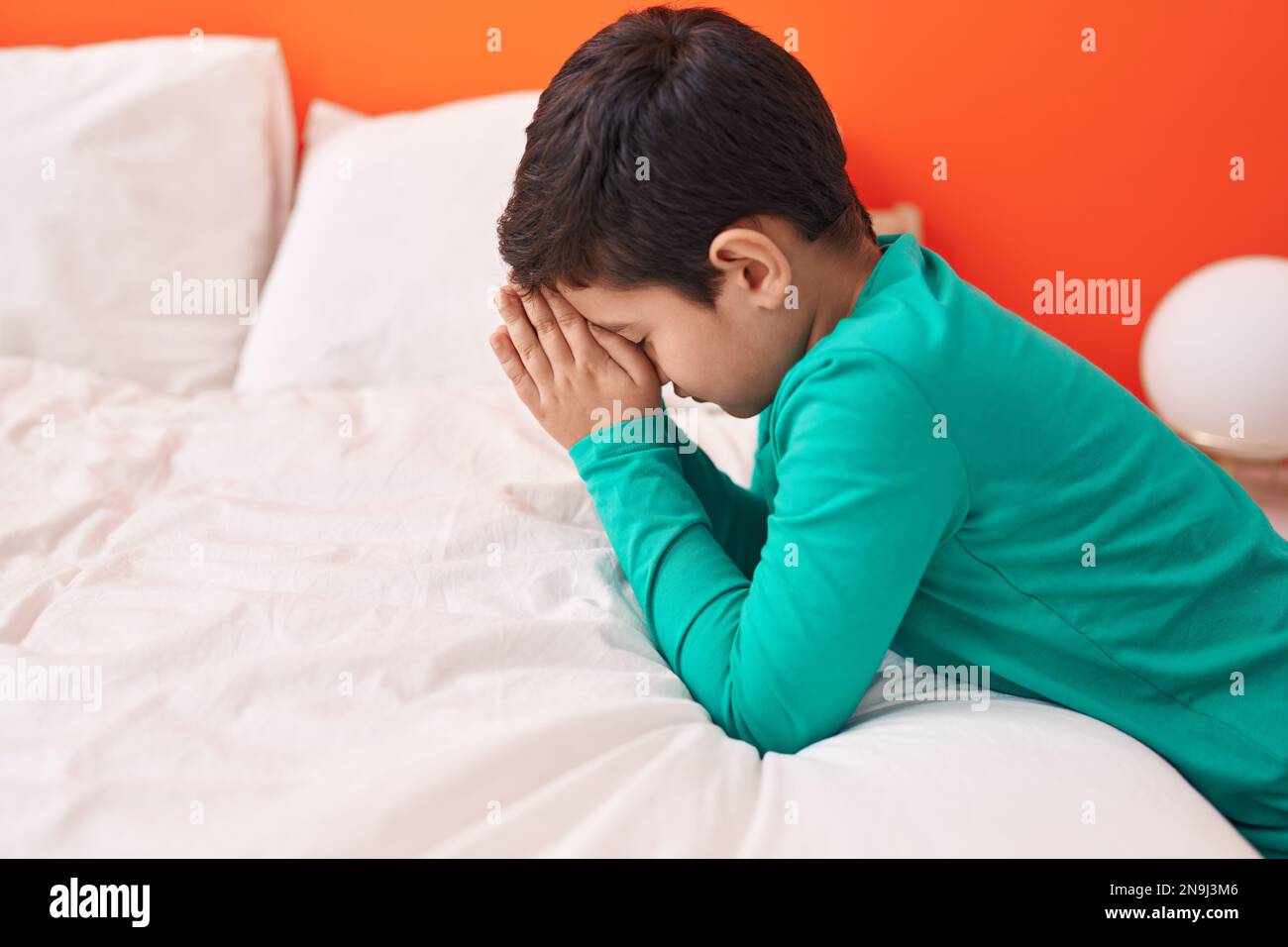 Child praying bed hi-res stock photography and images - Alamy