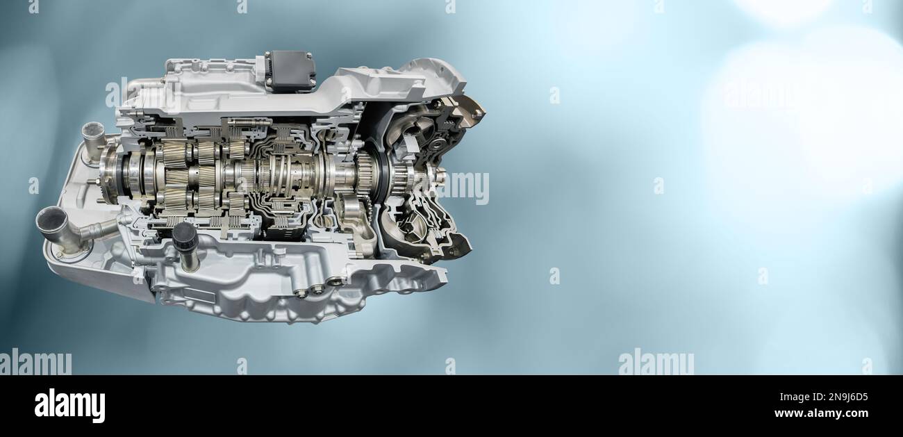 Automatic transmission for truck in section Stock Photo - Alamy