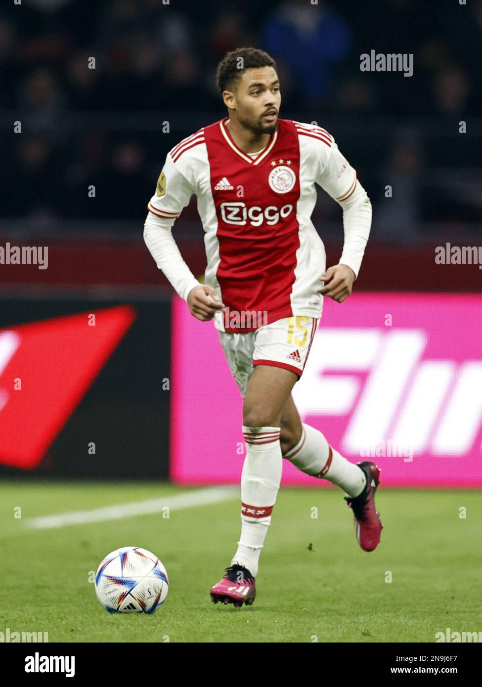 AMSTERDAM - Devyne Rensch of Ajax during the Dutch premier league match ...