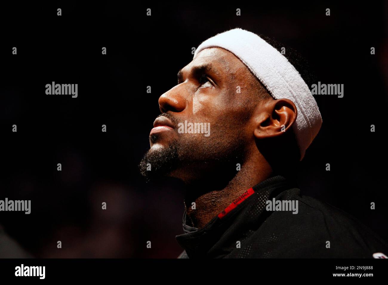 Miami Heat small forward LeBron James before Game 5 of the NBA finals ...