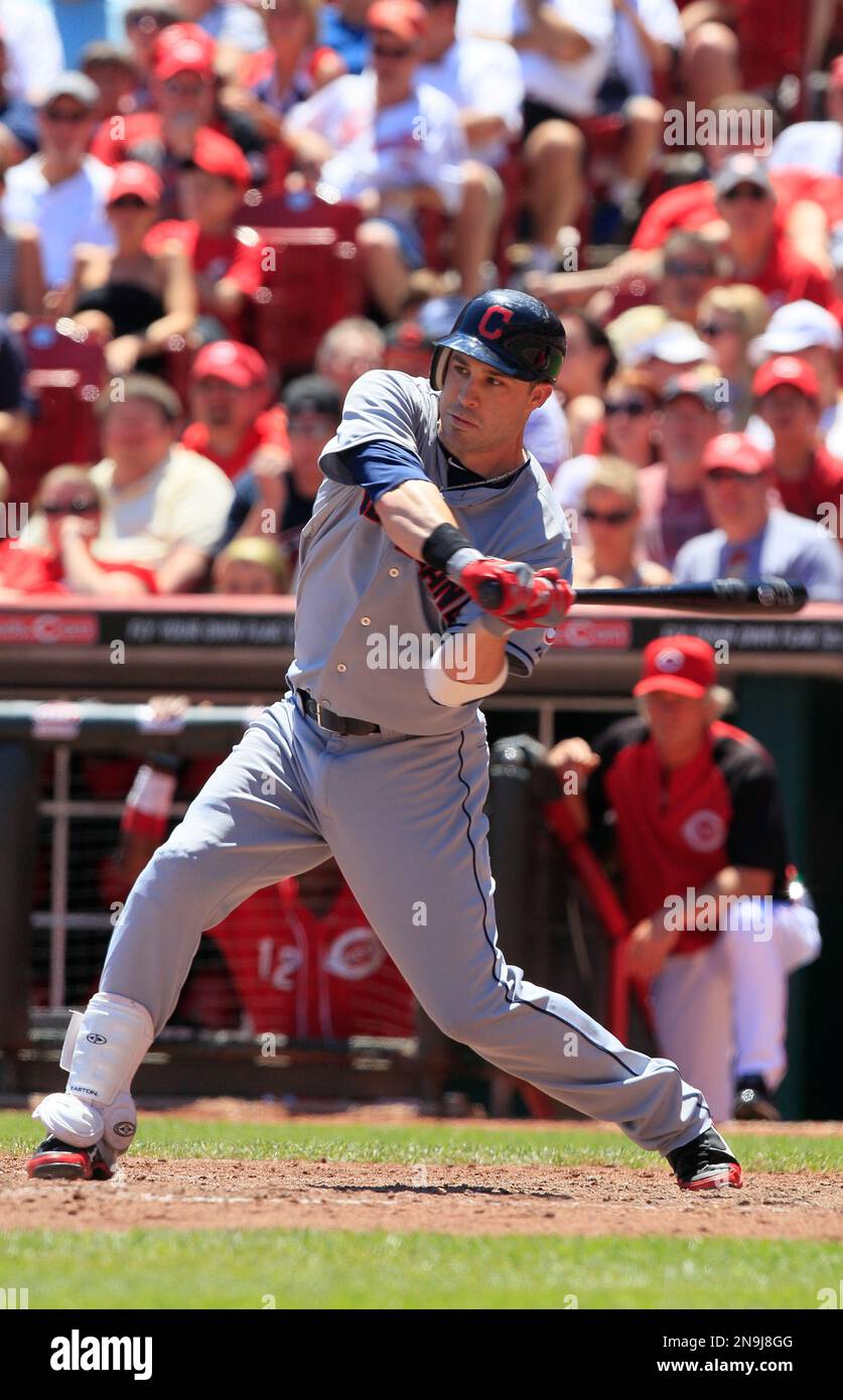 Cleveland Indians' Jason Kipnis in action against the Cincinnati Reds ...