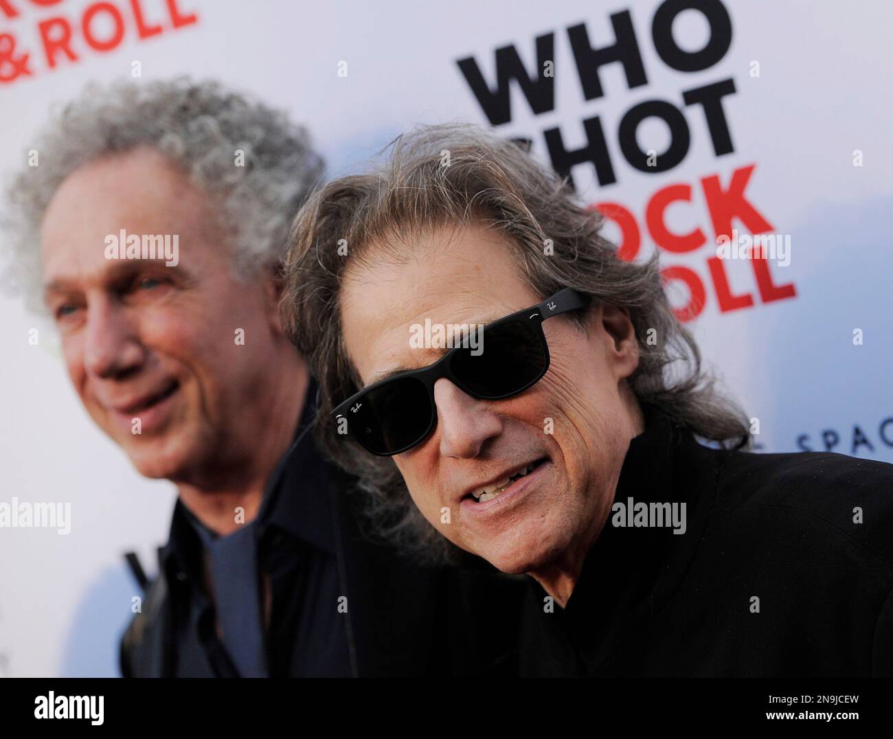 Comedian Richard Lewis, right, poses with photographer Bob Gruen at the ...