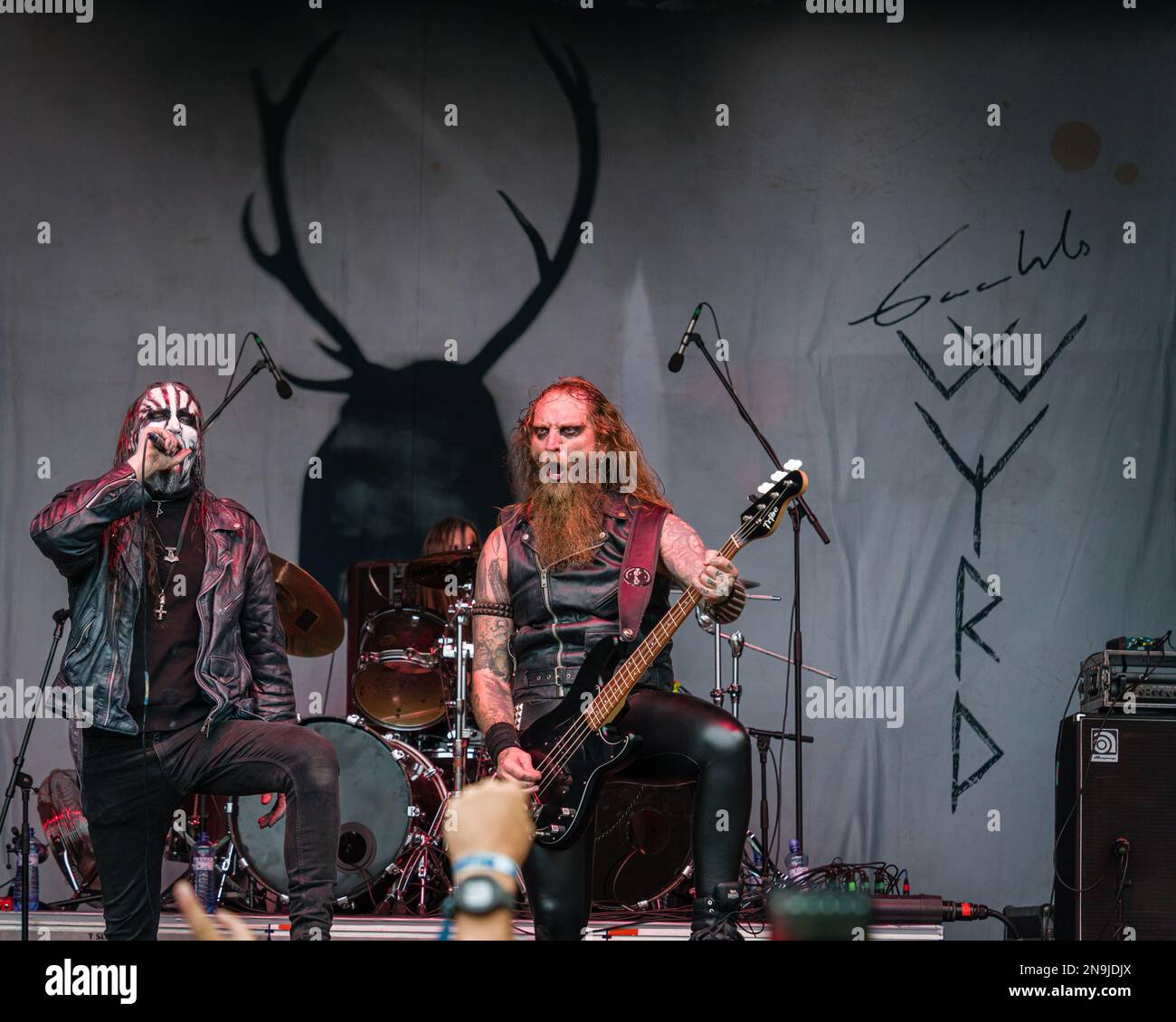 The Gaahl's Wyrd performing at the Brutal Assault 2022 festival in ...
