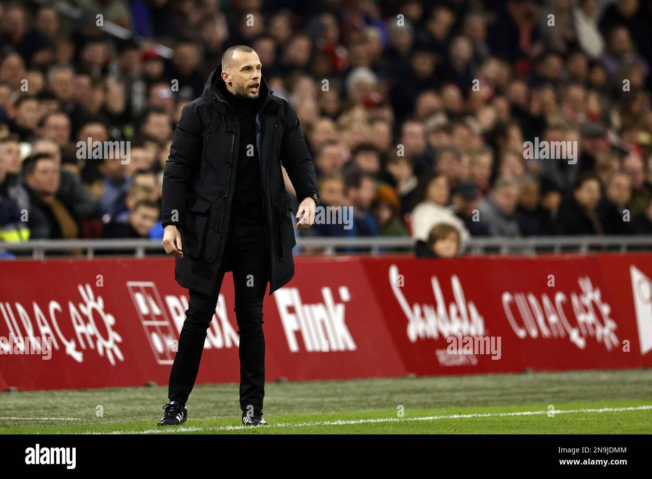 AMSTERDAM - Ajax coach John Heitinga during the Dutch premier league ...