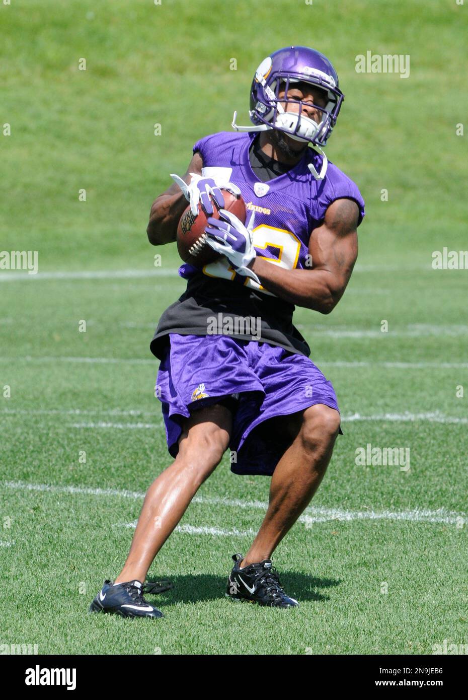 Minnesota Vikings NFL football wide receiver Percy Harvin is shown ...