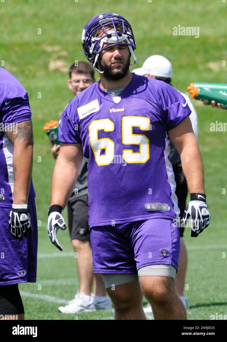 Minnesota Vikings NFL football center John Sullivan is shown during ...