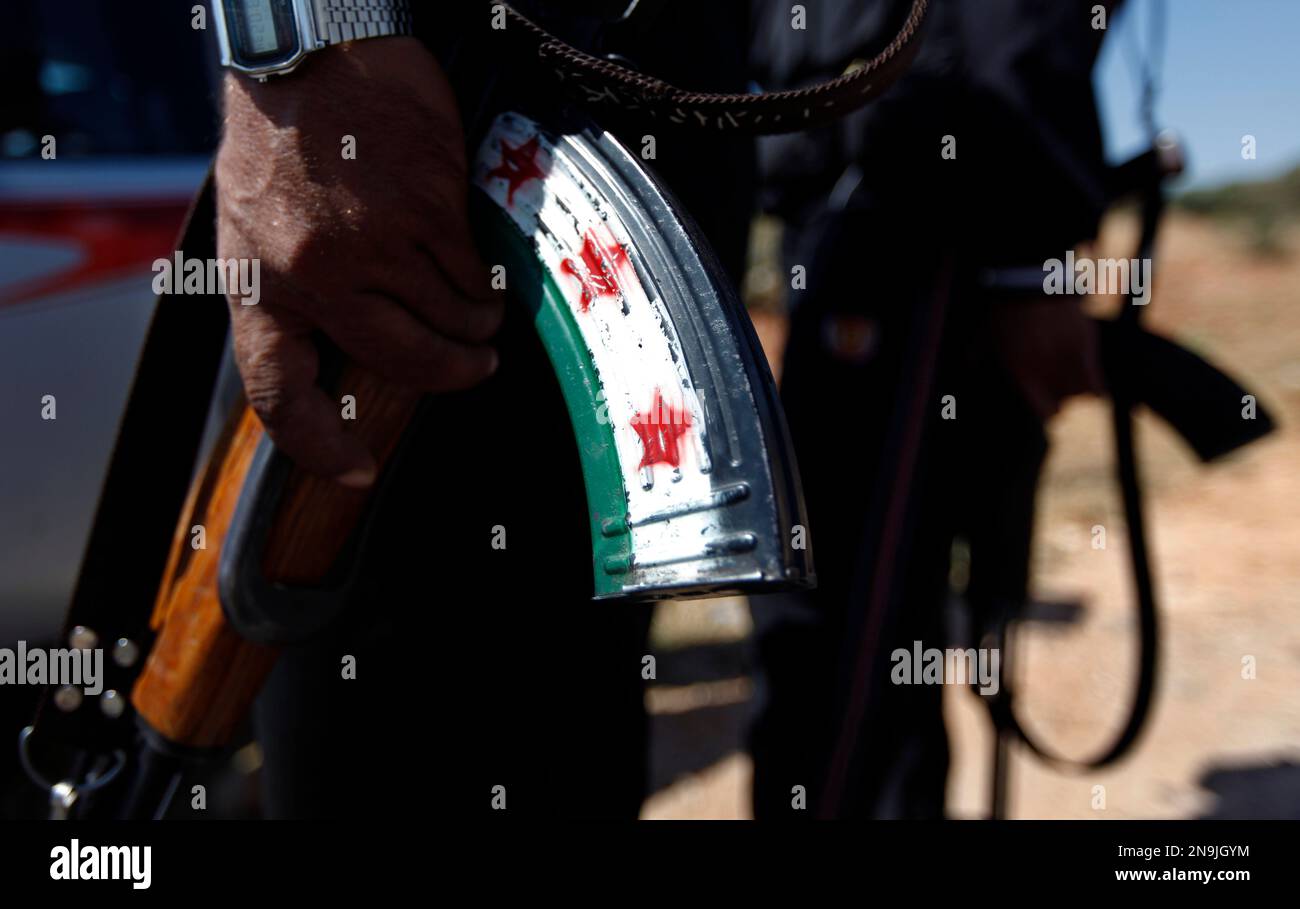 In this Sunday, June 3, 2012 photo, members of the Free Syrian Army ...