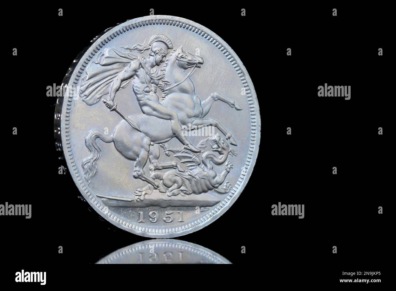 1951 crown coin hi-res stock photography and images - Alamy