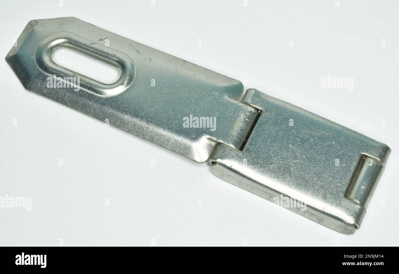 Vintage hinge on white background Stock Photo - Alamy
