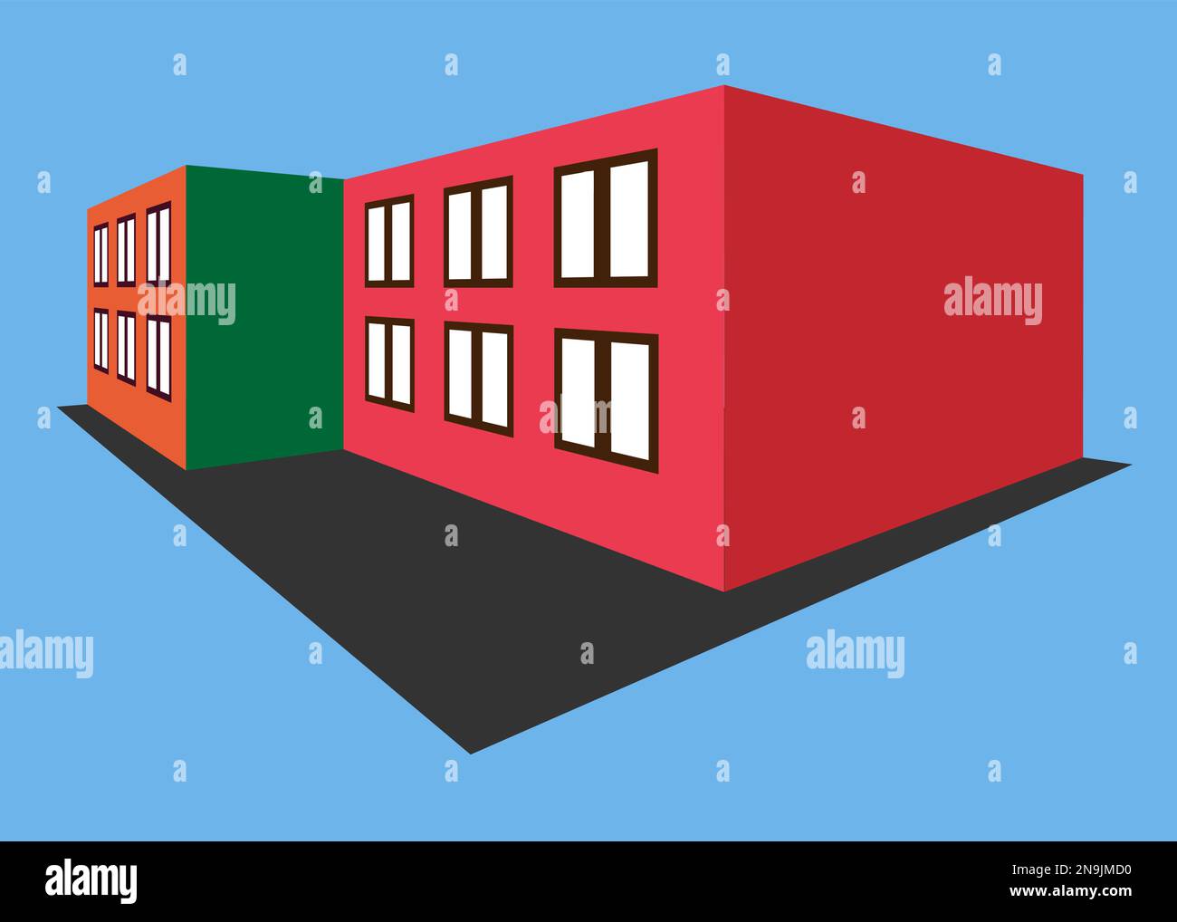 Building without windows Stock Vector Images - Alamy