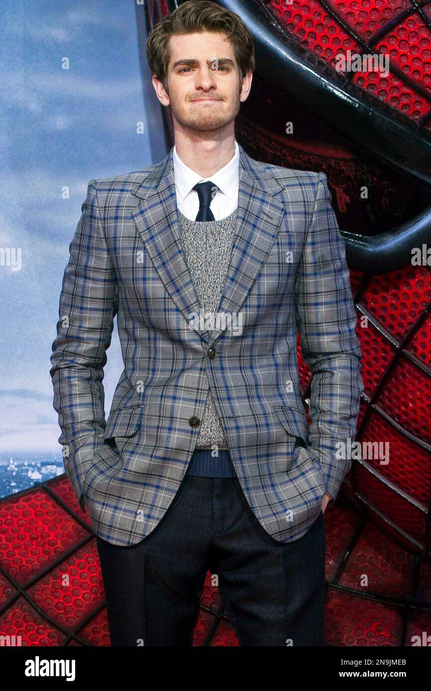 Actor Andrew Garfield arrives for the German premiere of the movie 'The ...