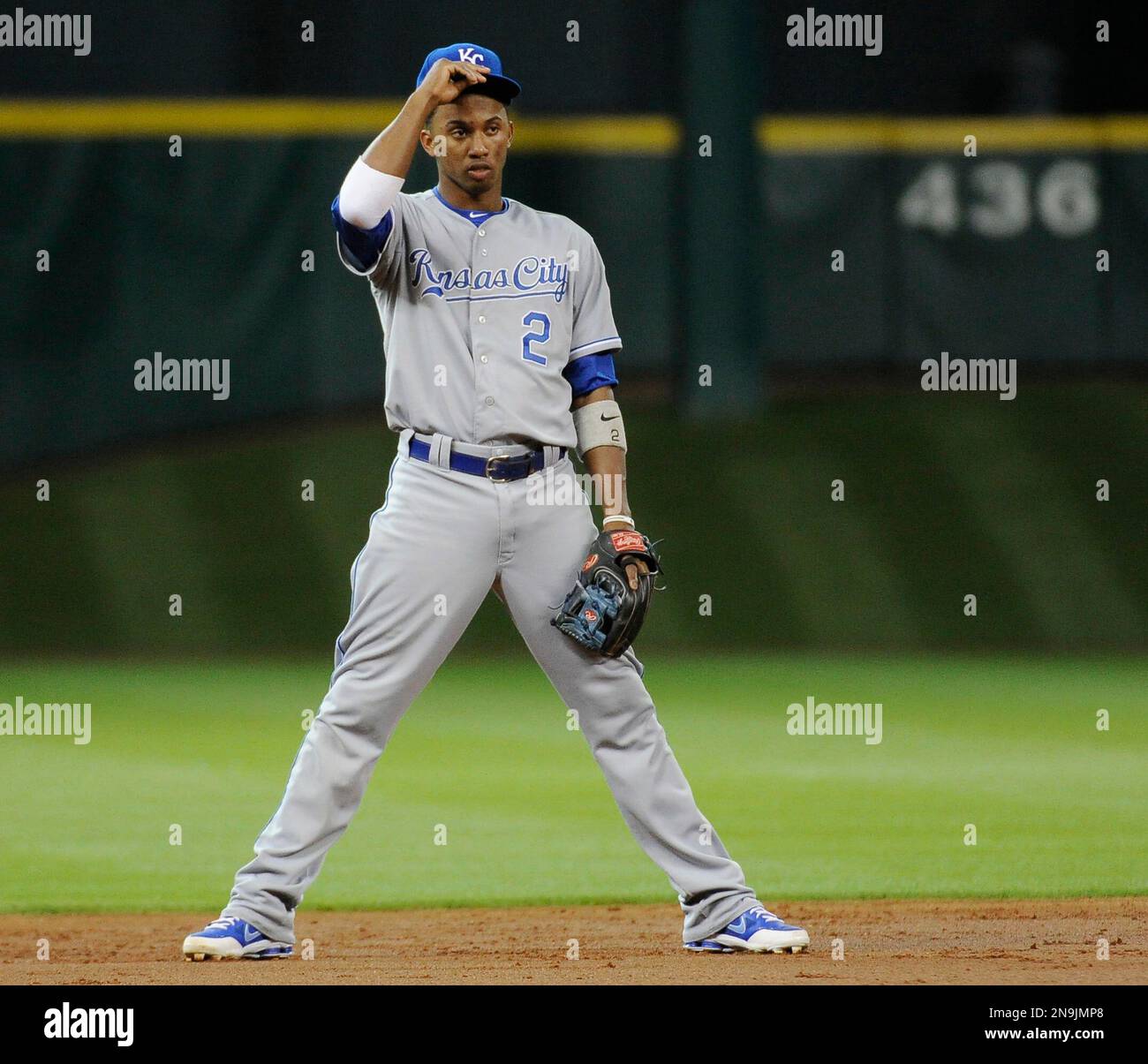 Kansas City Royals' Alcides Escobar in a baseball game against the ...