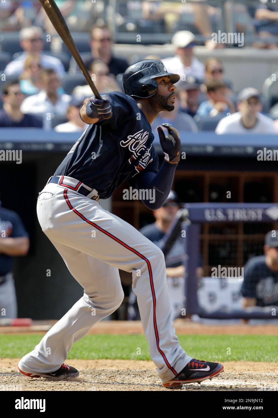 Atlanta Braves' Jason Heyward hits a two-run home run off New York ...