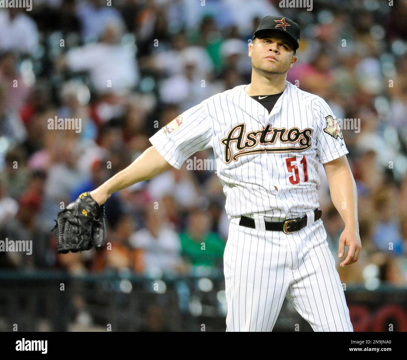 Houston Astros' Wandy Rodriguez in a baseball game against the Kansas ...
