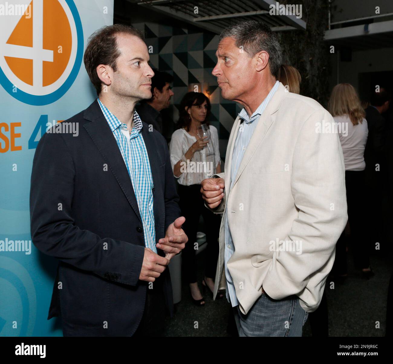 Phase 4's Berry Meyerowitz and Home Media's Thomas Arnold attend the ...