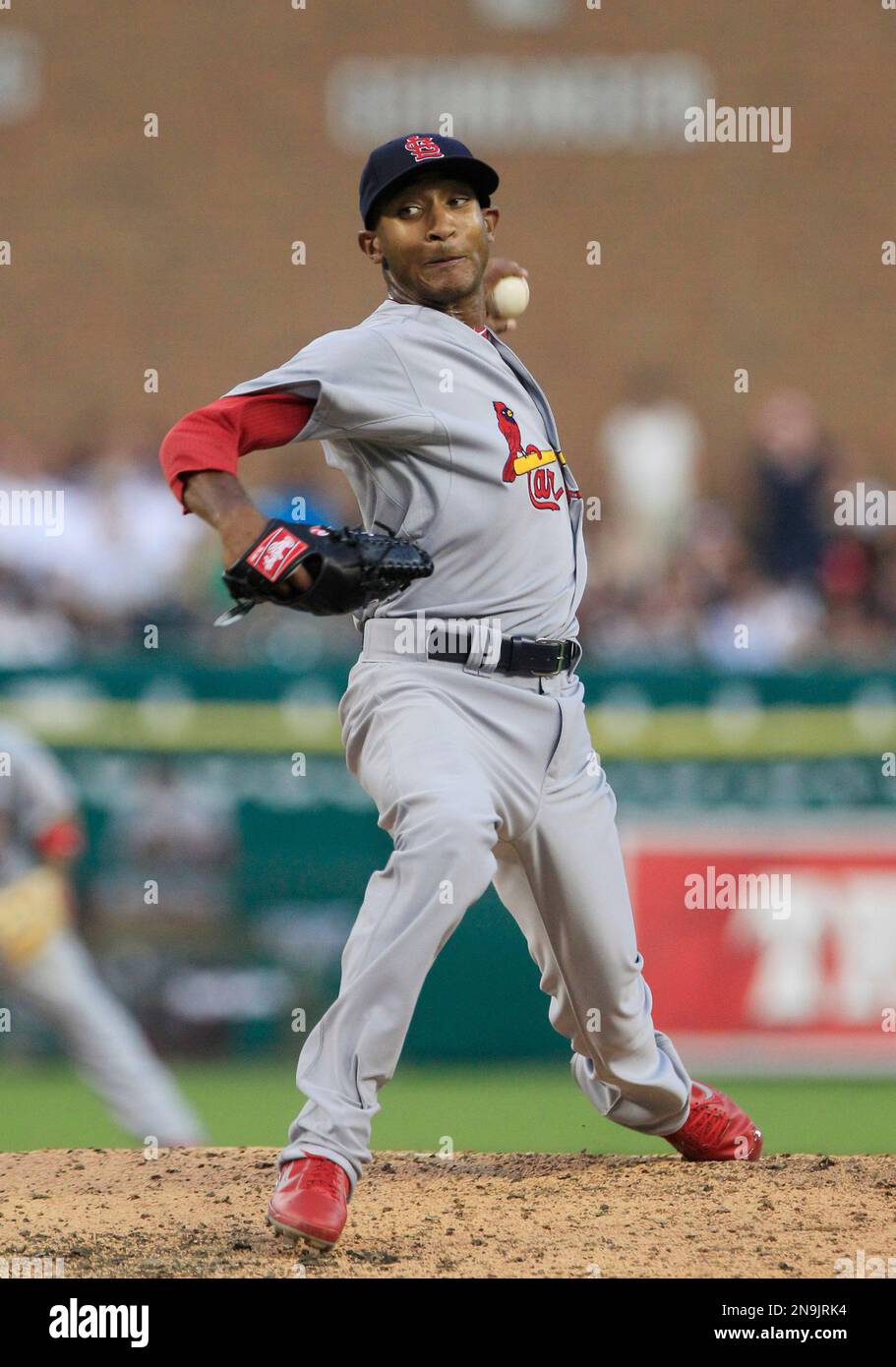 St. Louis Cardinals relief pitcher Sam Freeman (61) throws during the ...