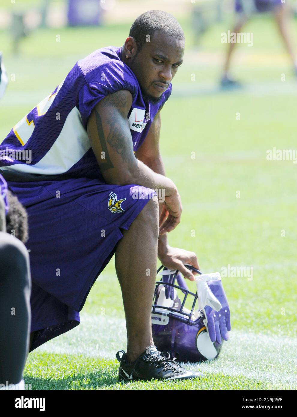 Minnesota Vikings NFL football wide receiver Percy Harvin is shown ...