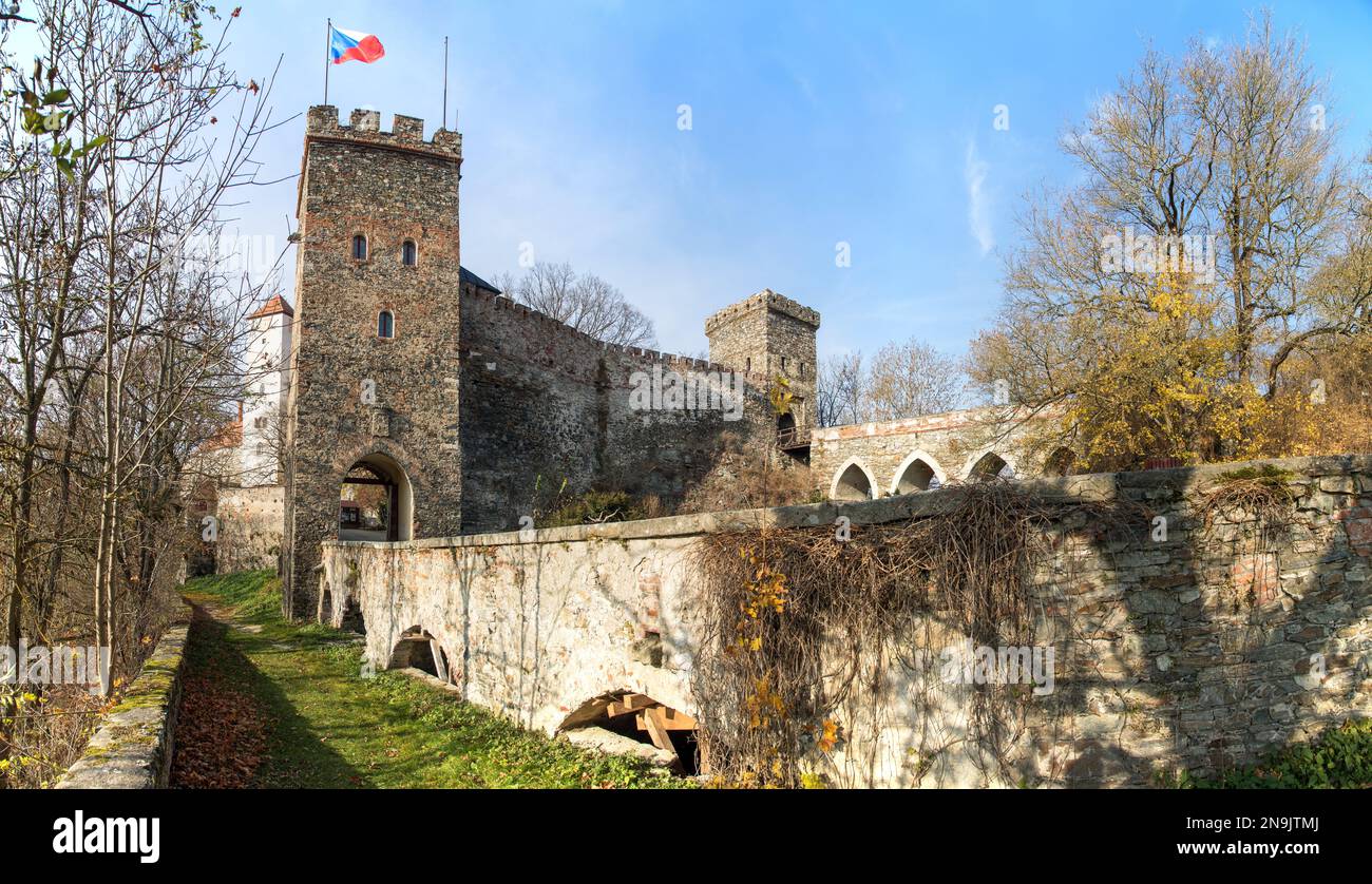 Bitov castle, South Moravia, Czech Republic, Gothic and renaissance ...