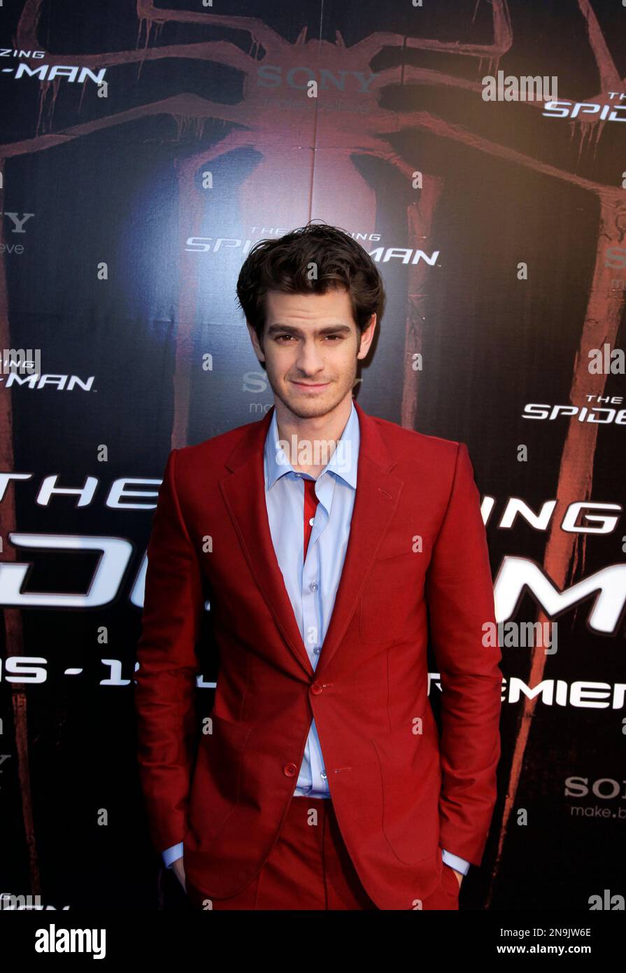 British actor Andrew Garfield arrives for the French premiere of The ...