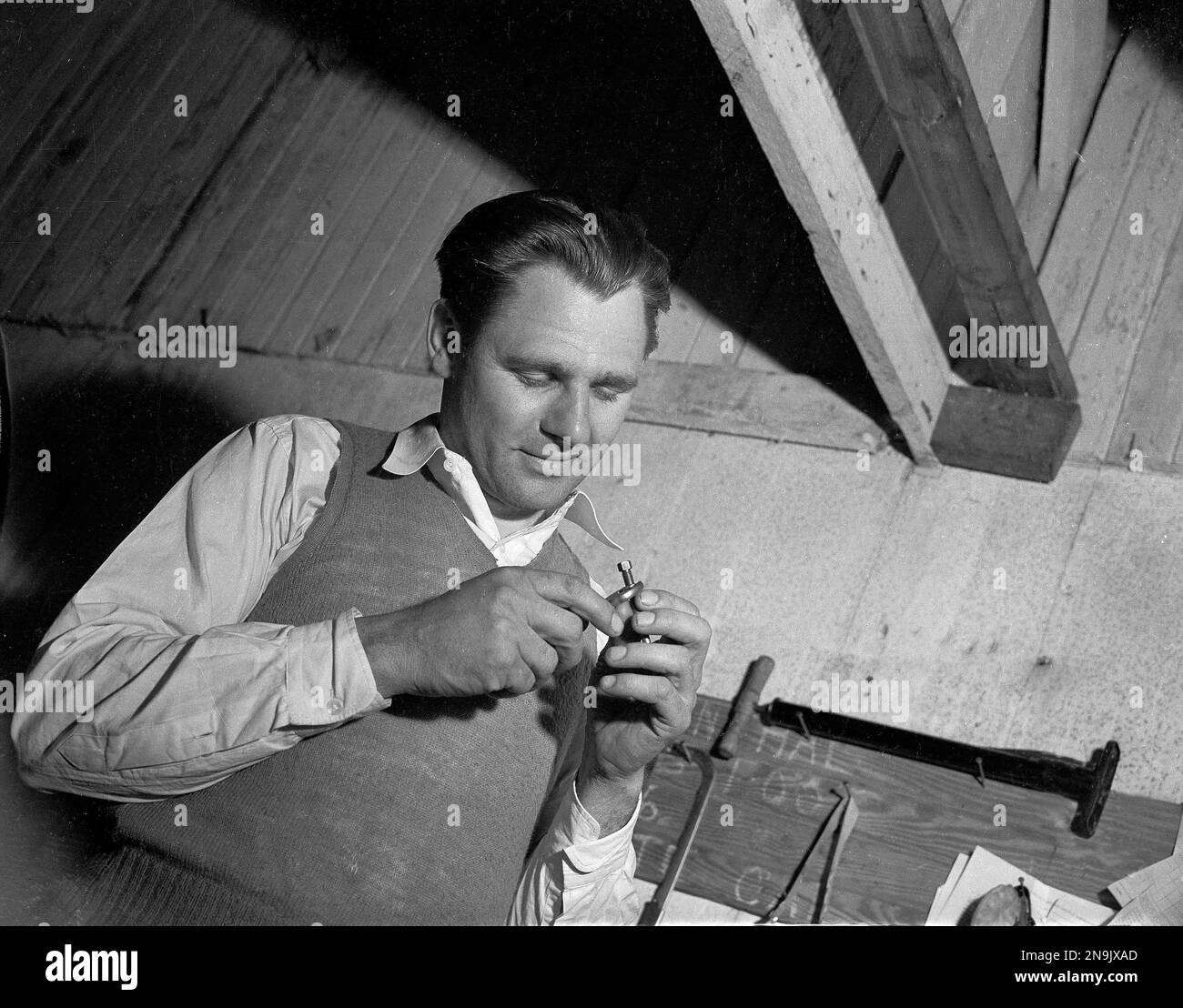 Louis Meyer, three-time winner of the Indianapolis 500 auto race, is ...