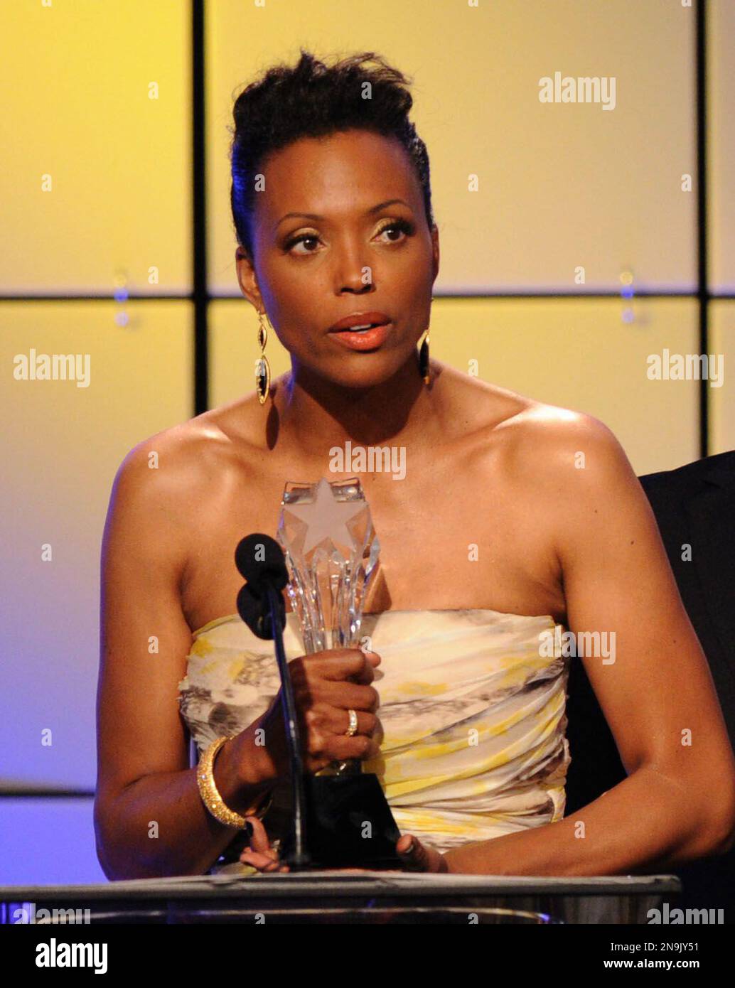 Aisha Tyler accepts the award for best animated series for "Archer ...