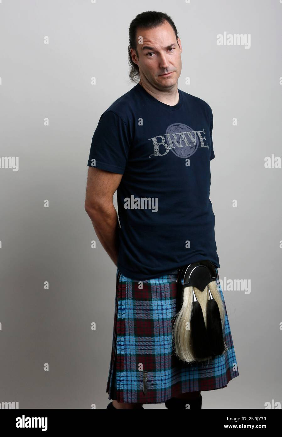 Director Mark Andrews poses for a portrait during the "Brave" press day ...