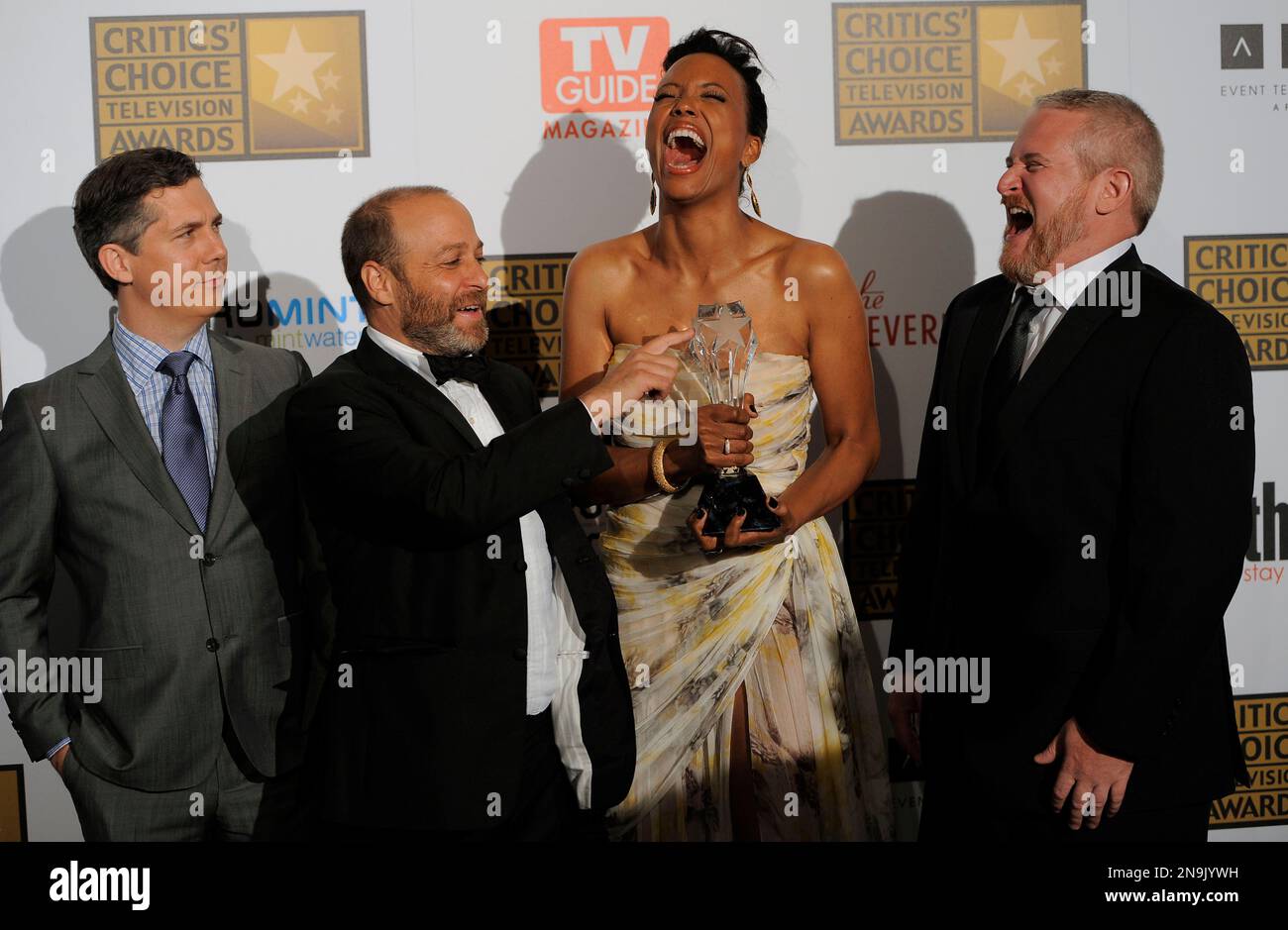 From left, Chris Parnell, H. Jon Benjamin, Aisha Tyler and Adam Reed ...