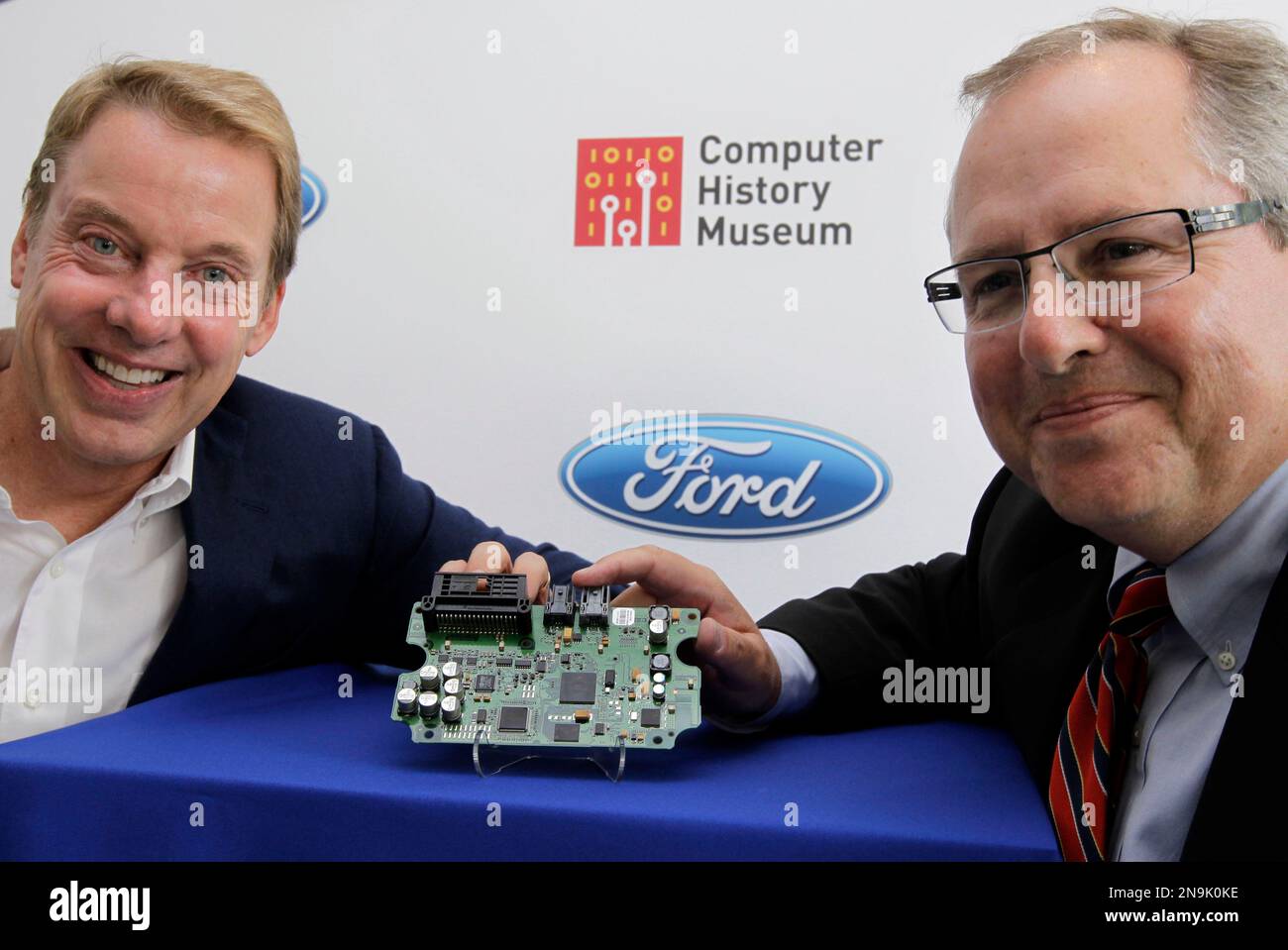 Ford Motor Company CEO Bill Ford, left, and Computer History Museum CEO ...