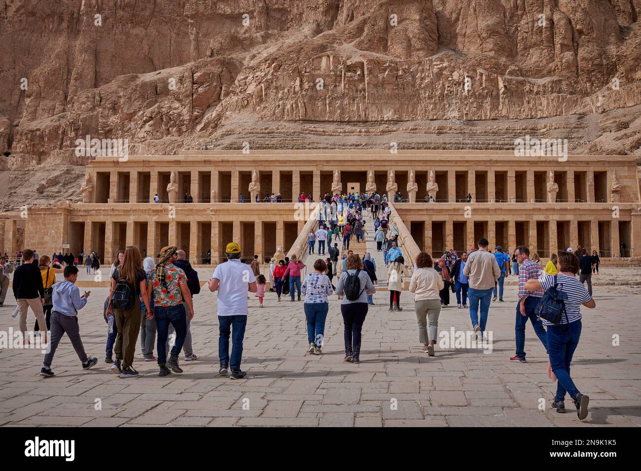 Mortuary Temple of hatshepsut in Luxor, Egypt built during the reign of ...