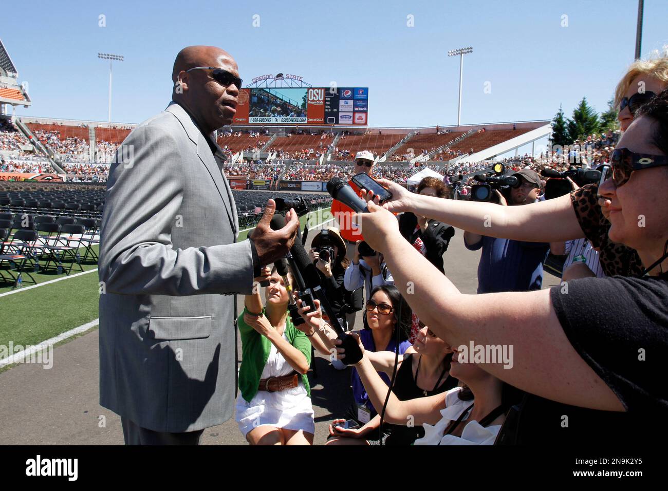 Oregon State University head basketball coach Craig Robinson is shown ...