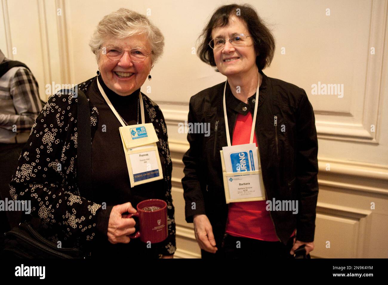 Frances Allen, left, the first woman to win the ACM Turing Award (2006 ...