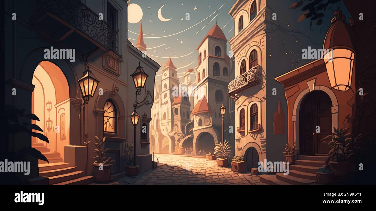 Village scenario hi-res stock photography and images - Alamy