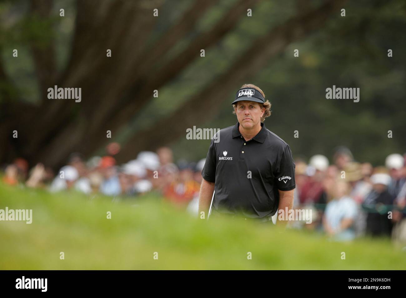 Phil Mickelson during the fourth round of the U.S. Open Championship ...