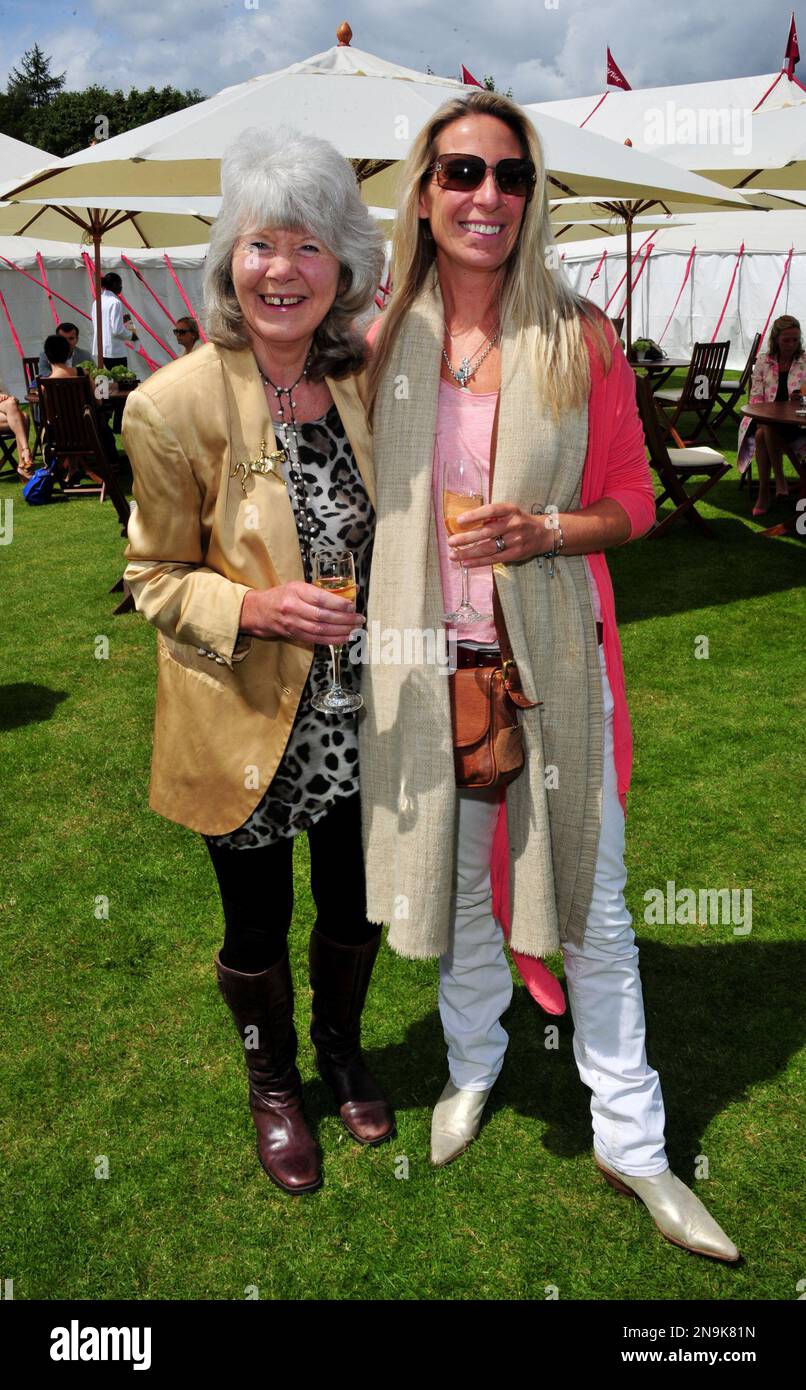Jilly Cooper arrives at the Cartier Queen's Cup 2012 at Guards Polo ...