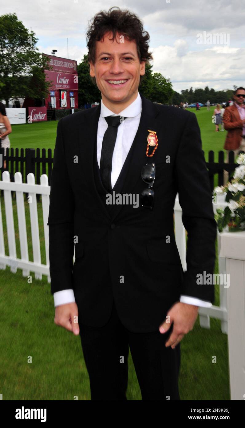 Ioan Gruffudd arrives at the Cartier Queen's Cup 2012 at Guards Polo ...
