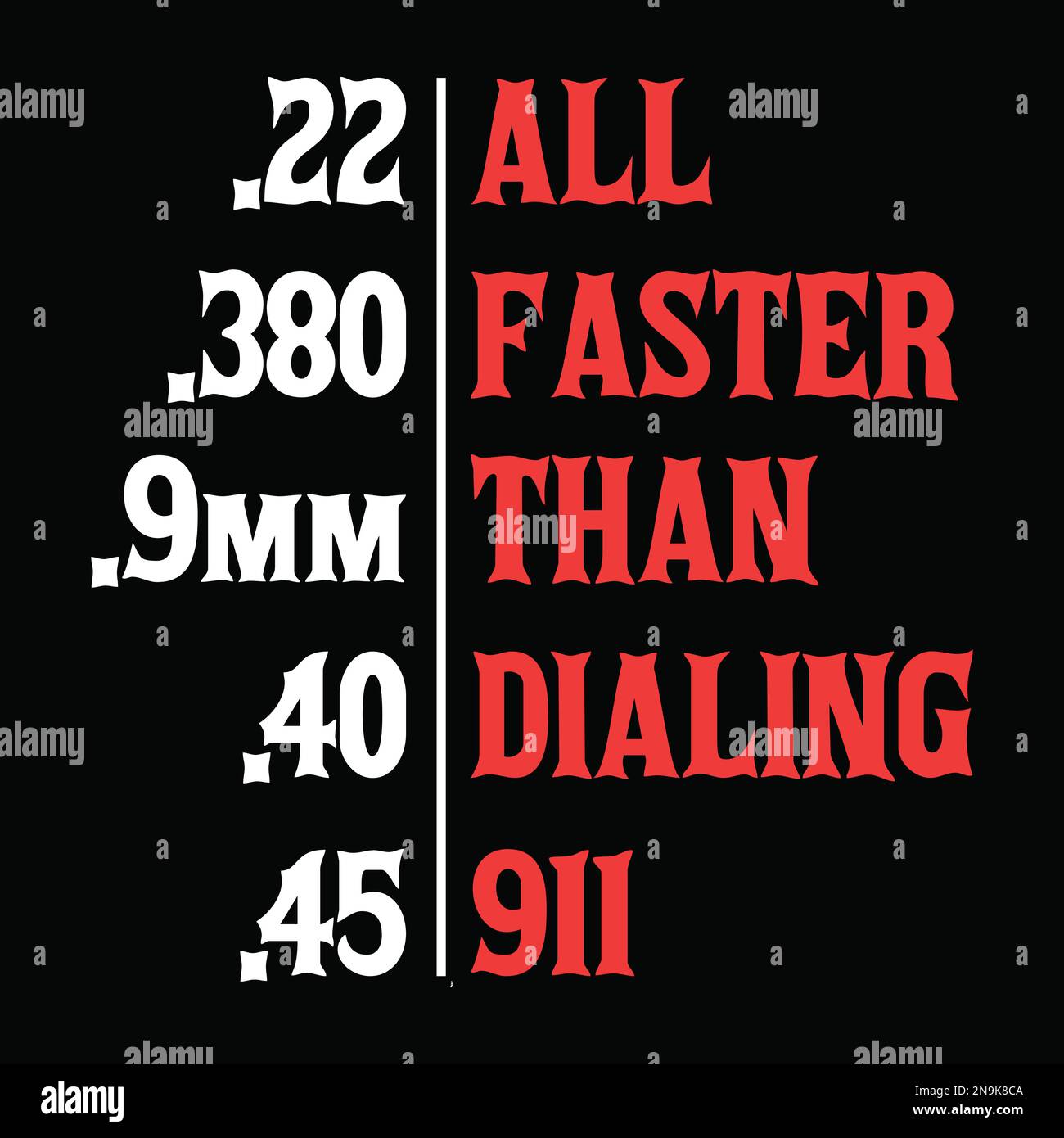 All faster than dialing 911. Gun lover t-shirt, poster, print design ...