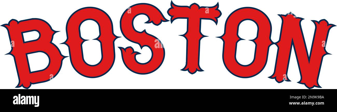 Boston lettering typography graphic design Stock Vector Image & Art - Alamy