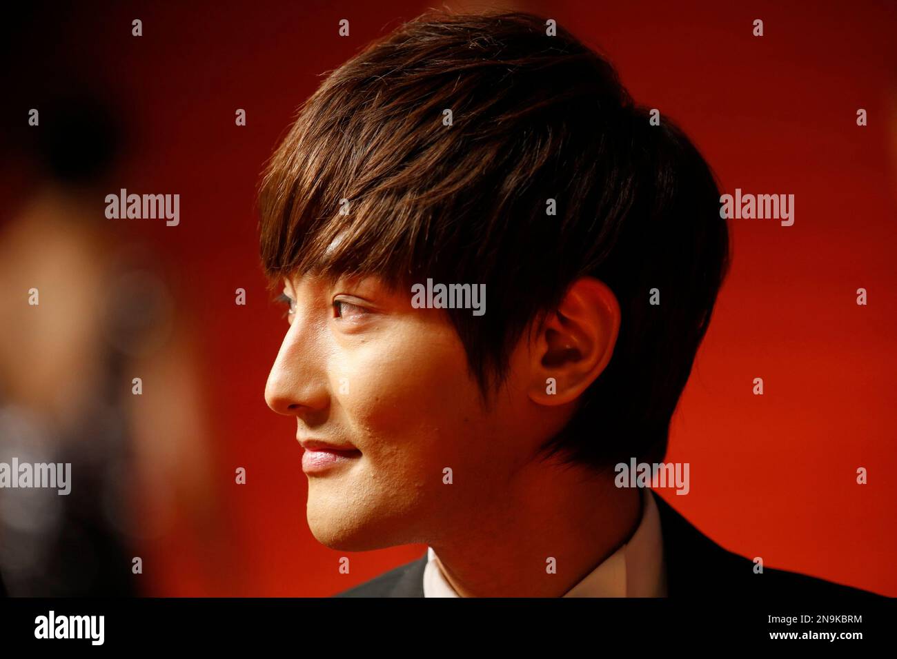South Korean pop singer actor Kangta poses on the red carpet prior to ...
