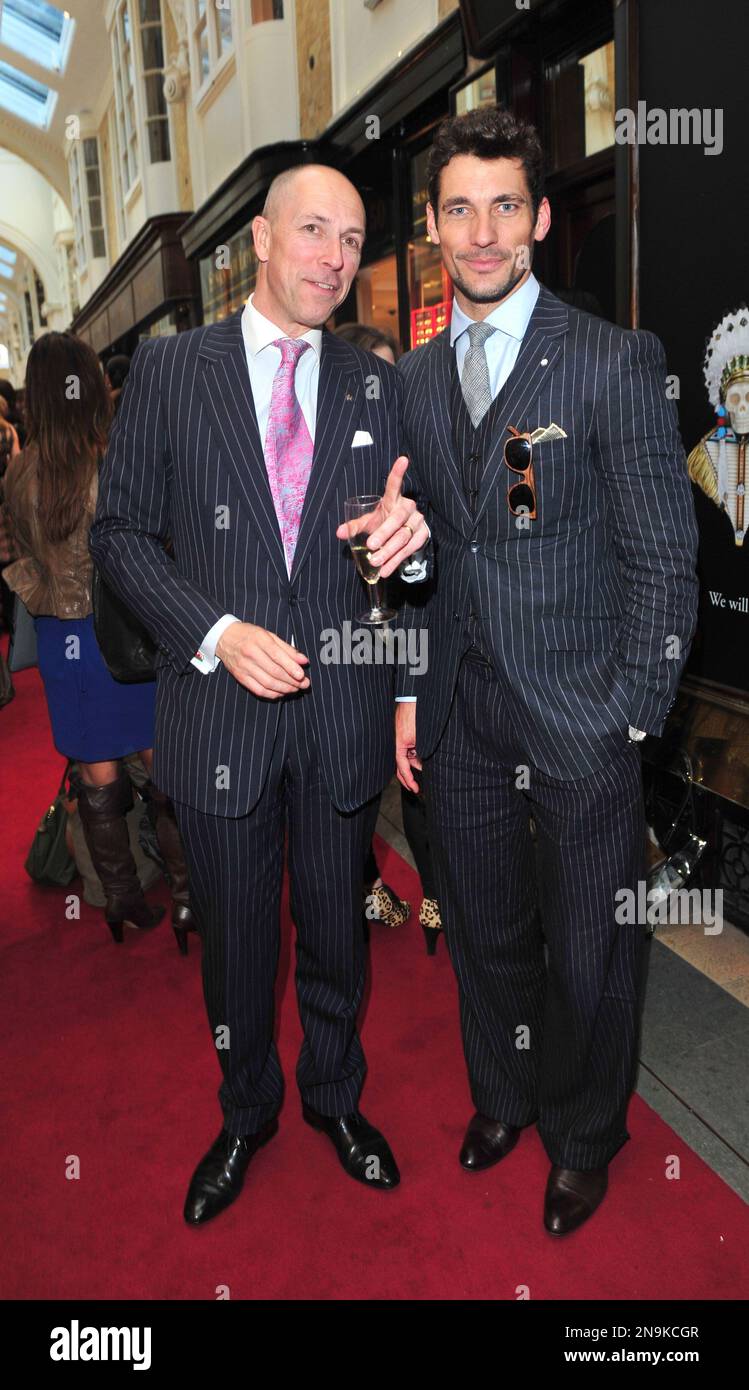 Dylan Jones and David Gandy at the showcase of Woolmark's Cool Wool ...